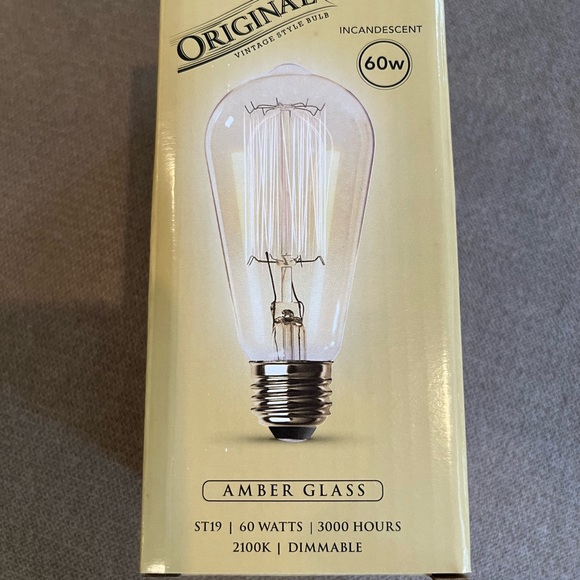 FEIT | Other | Feit 6w St9 Dimmable Amber Edison Cage Filament Soft ...